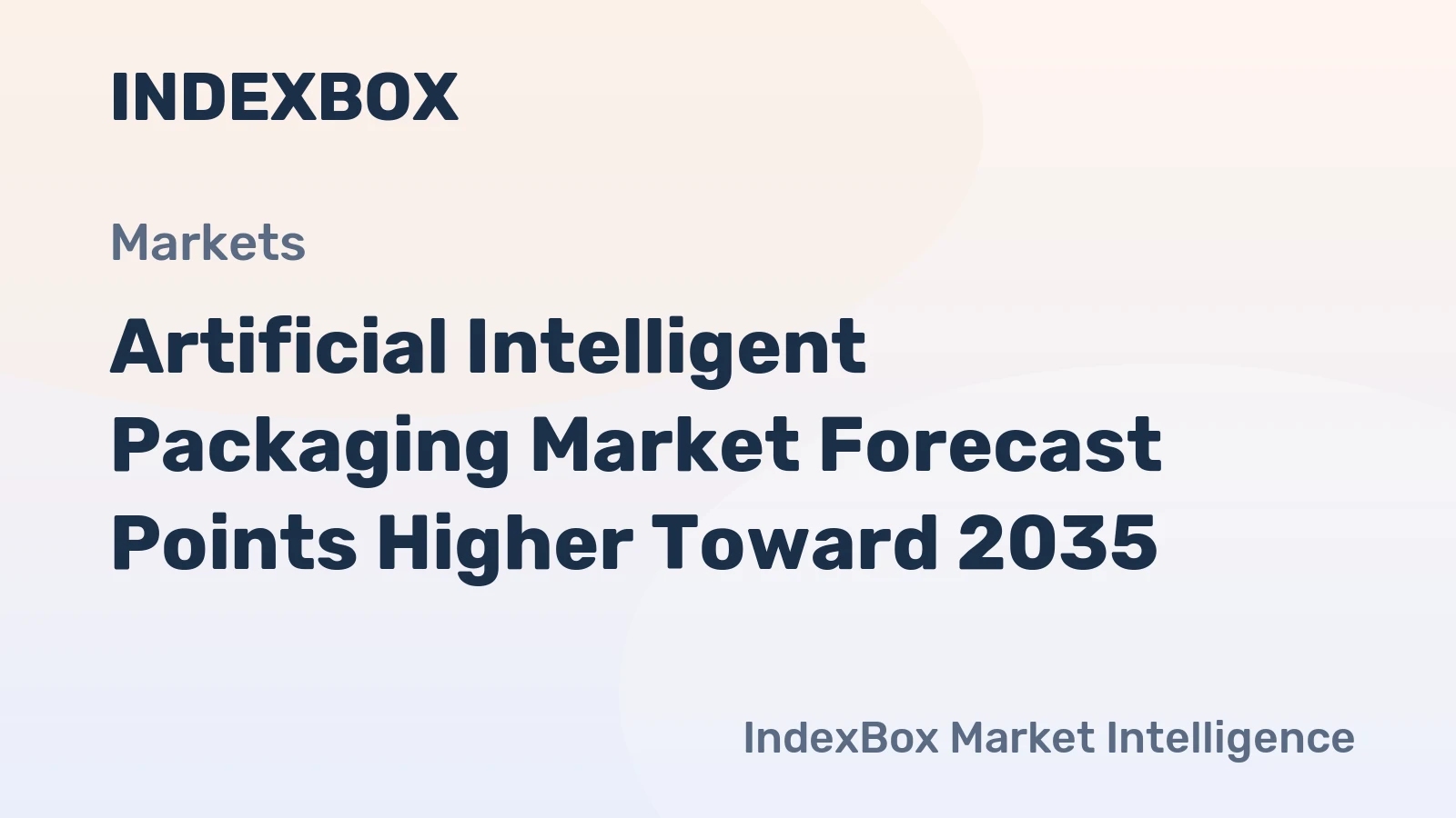 Artificial Intelligent Packaging Market Forecast Points Higher Toward 2035, Driven by Supply Chain Digitization