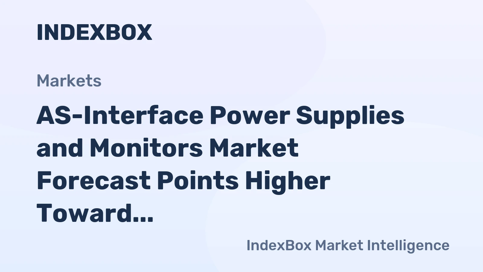 AS-Interface Power Supplies and Monitors Market Forecast Points Higher Toward 2035, Driven by Iiot Integration and Decentralized Automation