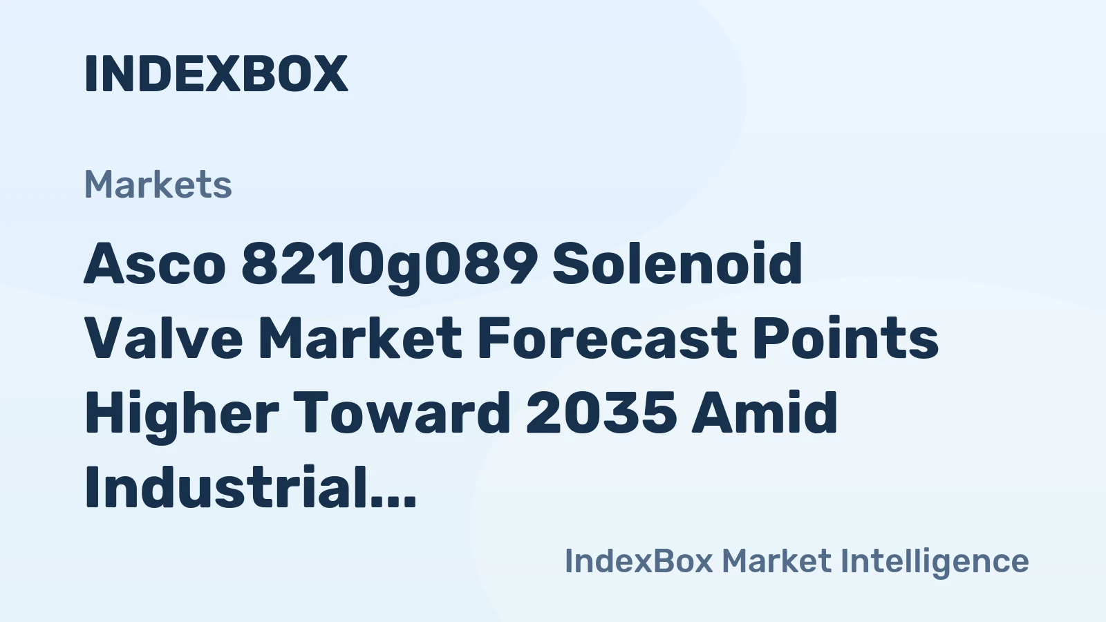 Asco 8210g089 Solenoid Valve Market Forecast Points Higher Toward 2035 Amid Industrial Automation Expansion