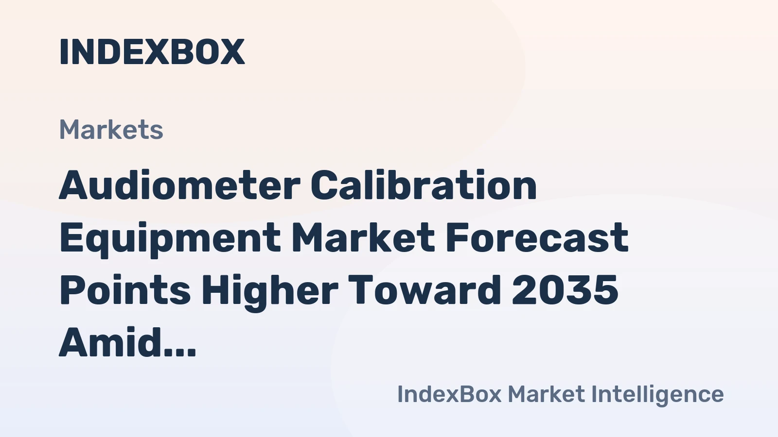 Audiometer Calibration Equipment Market Forecast Points Higher Toward 2035 Amid Expanding Hearing Screening Mandates