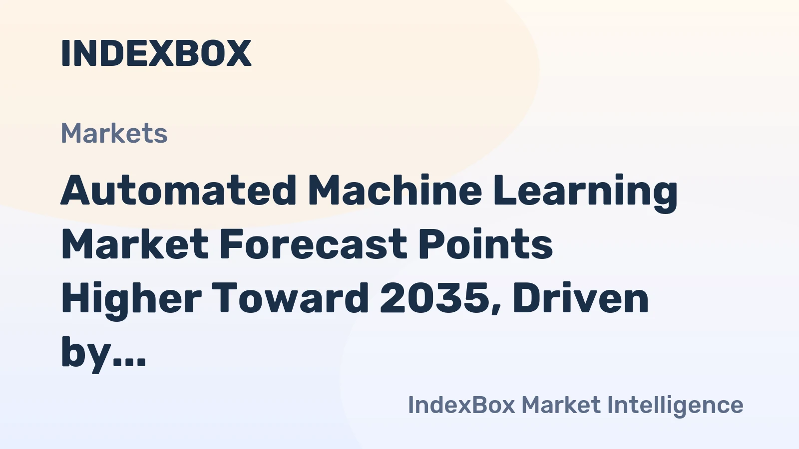 Automated Machine Learning Market Forecast Points Higher Toward 2035, Driven by Enterprise AI Democratization
