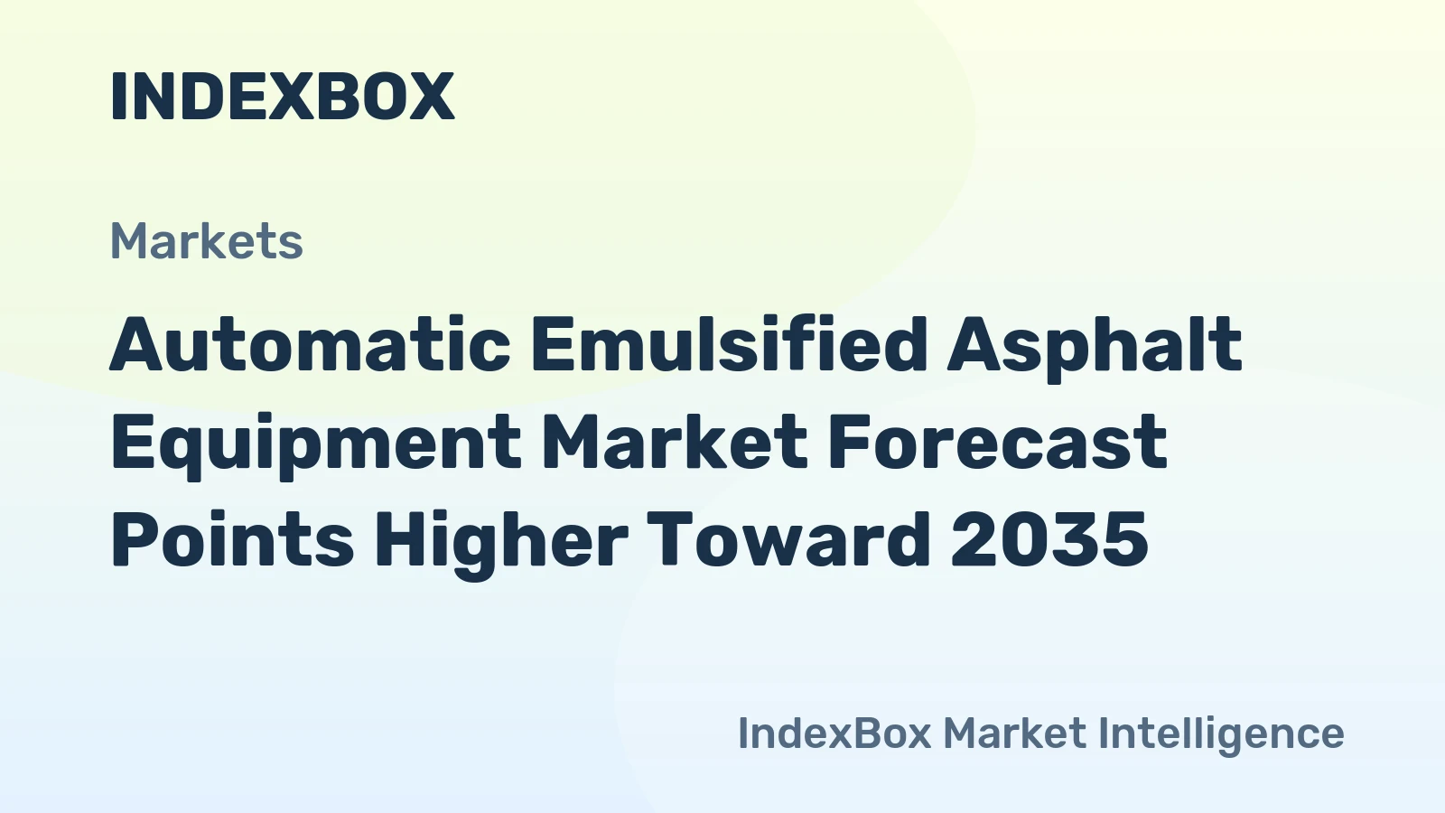 Automatic Emulsified Asphalt Equipment Market Forecast Points Higher Toward 2035, Driven by Global Road Modernization Programs