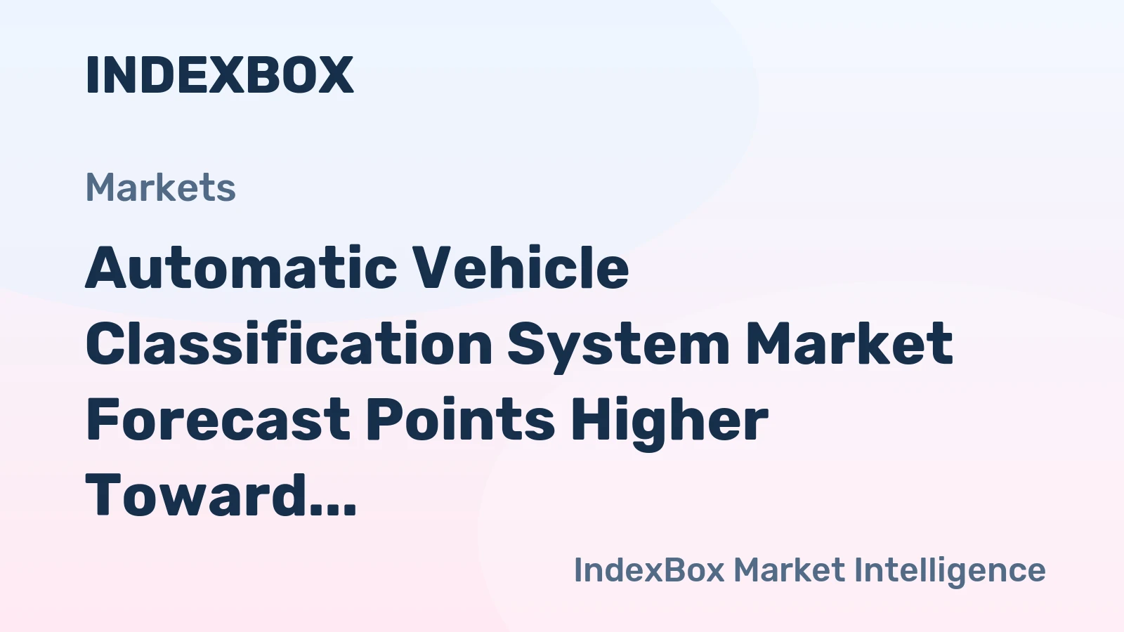 Automatic Vehicle Classification System Market Forecast Points Higher Toward 2035, Driven by Toll Modernization and Smart City Investments