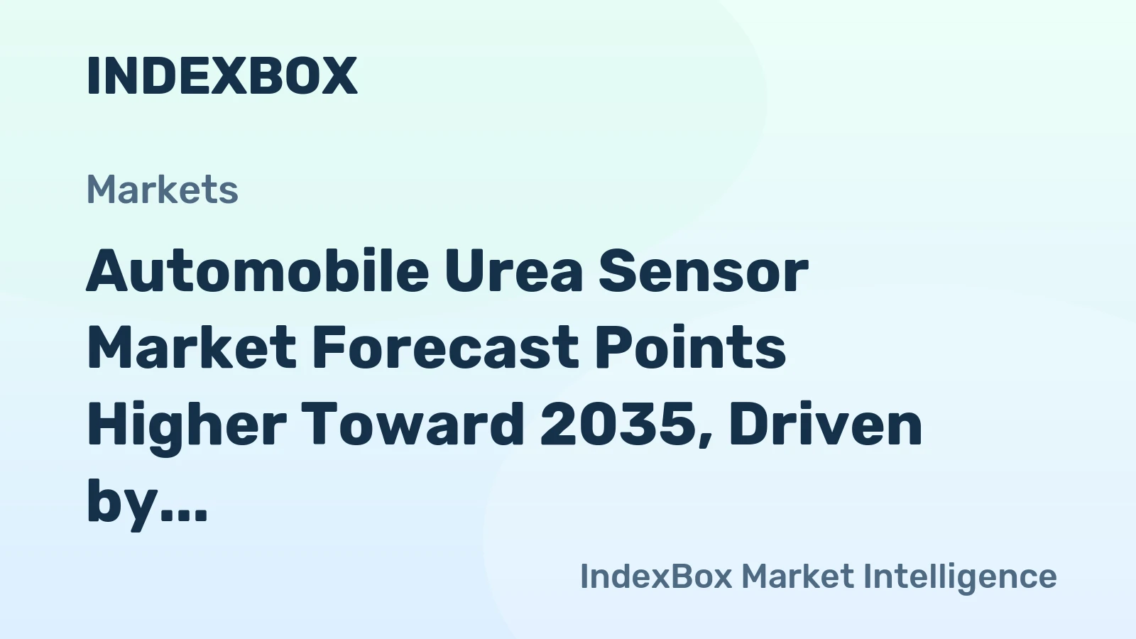 Automobile Urea Sensor Market Forecast Points Higher Toward 2035, Driven by Stricter Diesel Emissions Norms