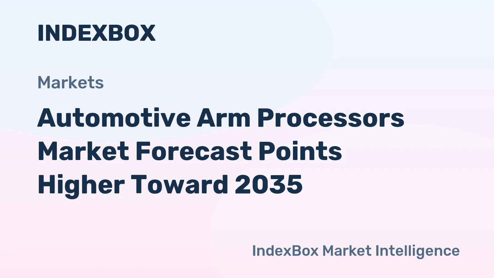 Automotive Arm Processors Market Forecast Points Higher Toward 2035, Driven by Vehicle Electrification and Zonal Compute Architectures