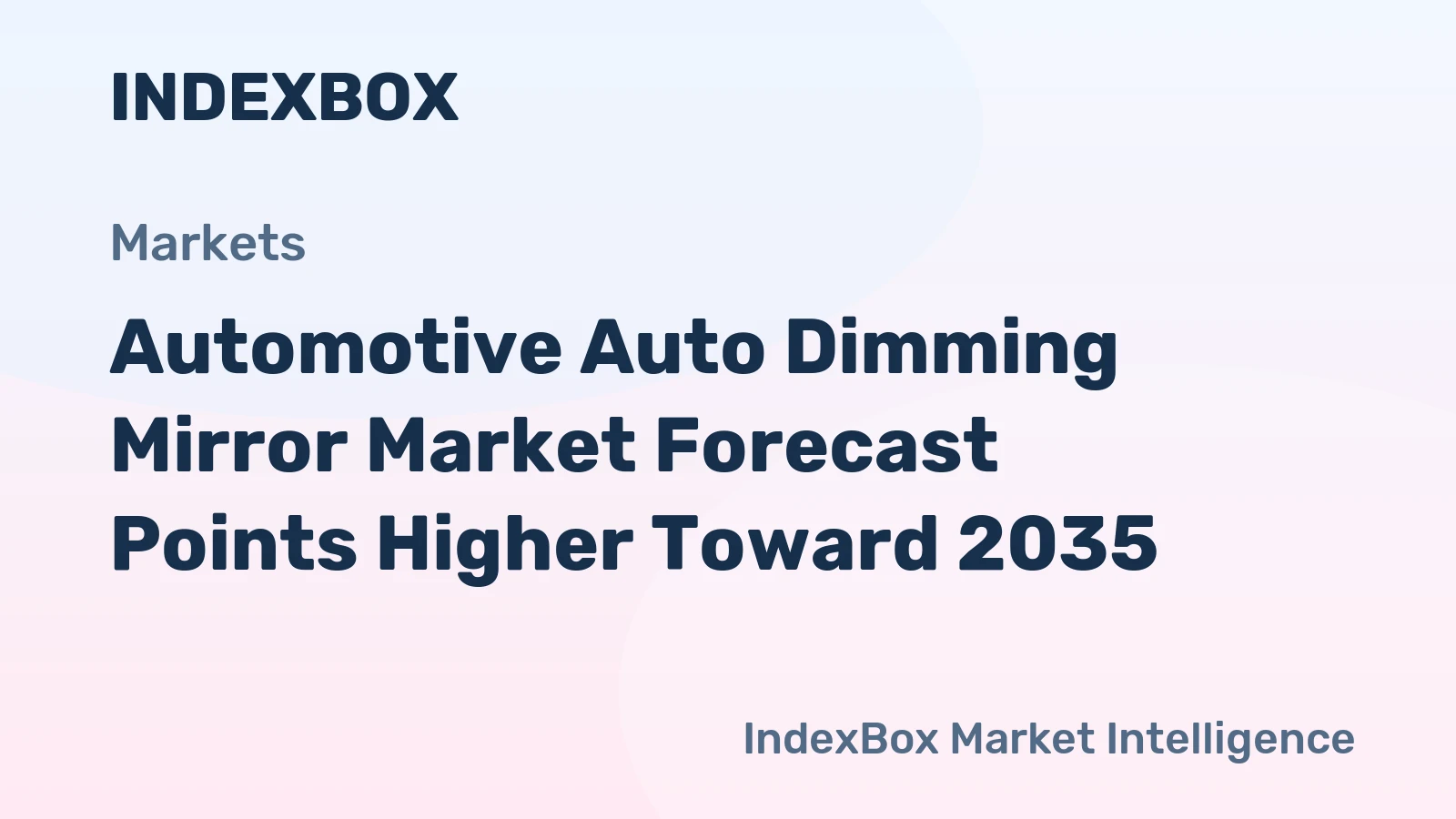 Automotive Auto Dimming Mirror Market Forecast Points Higher Toward 2035, Driven by Premium Vehicle Feature Integration