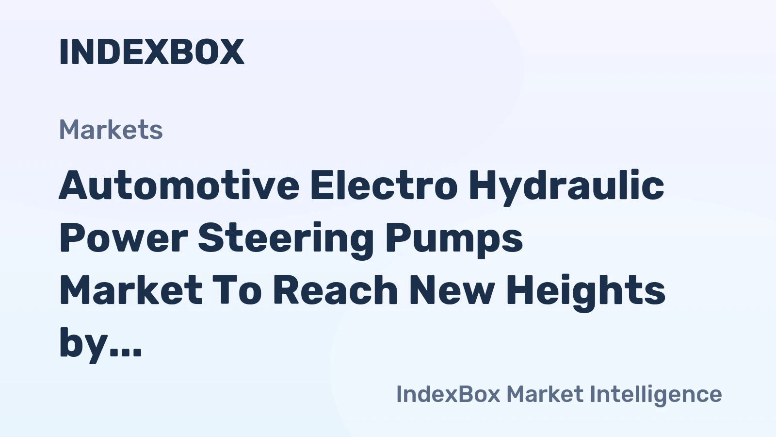 Automotive Electro Hydraulic Power Steering Pumps Market to Reach New Heights by 2035, Driven by Hybrid Vehicle Proliferation