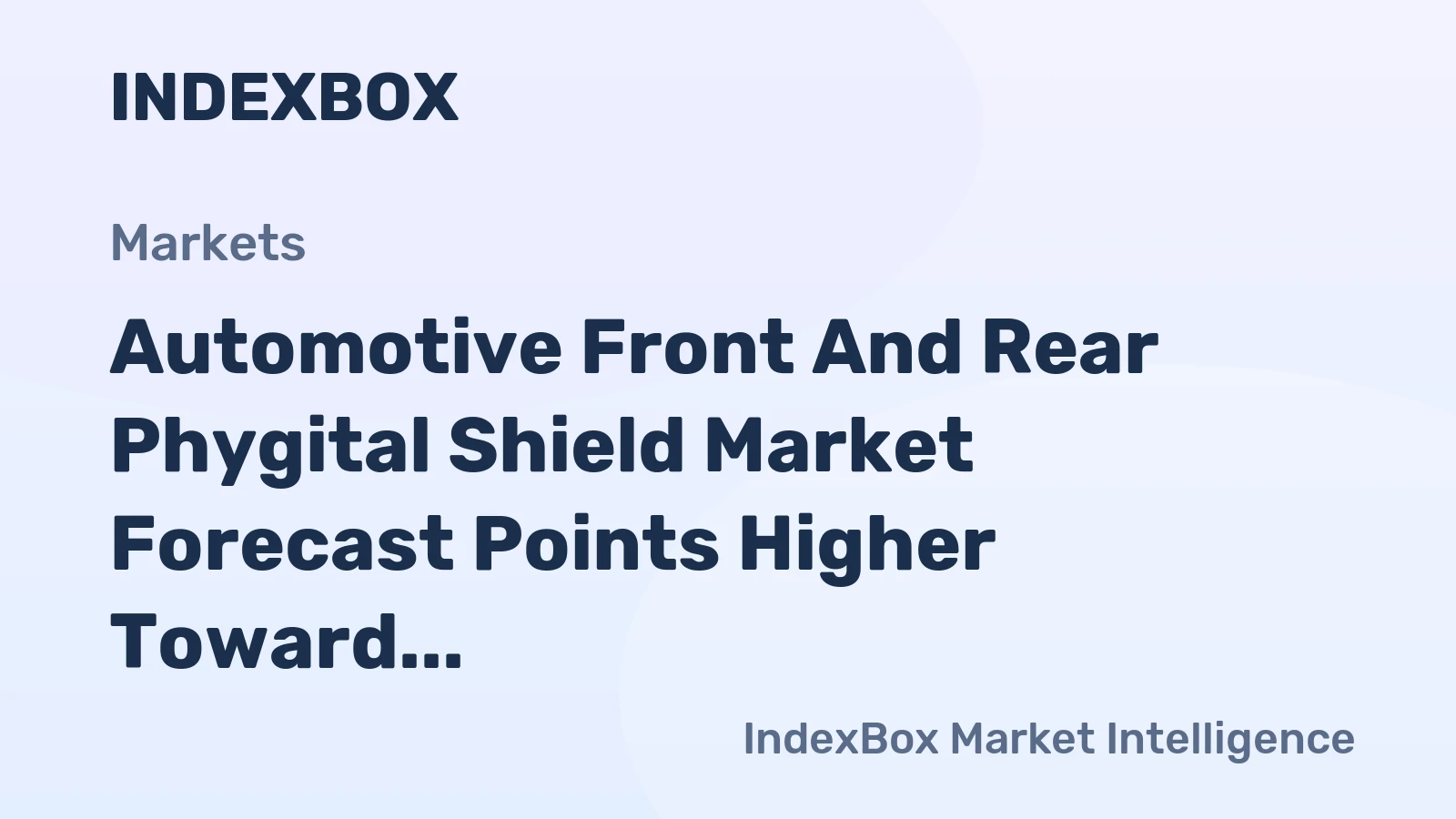 Automotive Front and Rear Phygital Shield Market Forecast Points Higher Toward 2035 Amid OEM Platformization and Insurance Telematics Convergence