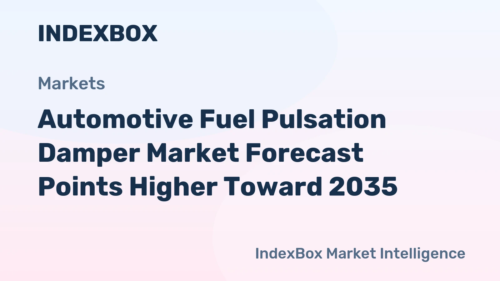 Automotive Fuel Pulsation Damper Market Forecast Points Higher Toward 2035, Driven by High-Pressure Fuel Injection Expansion