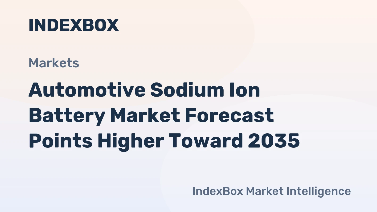 Automotive Sodium Ion Battery Market Forecast Points Higher Toward 2035, Driven by Cost Advantage Over Lithium Chemistries