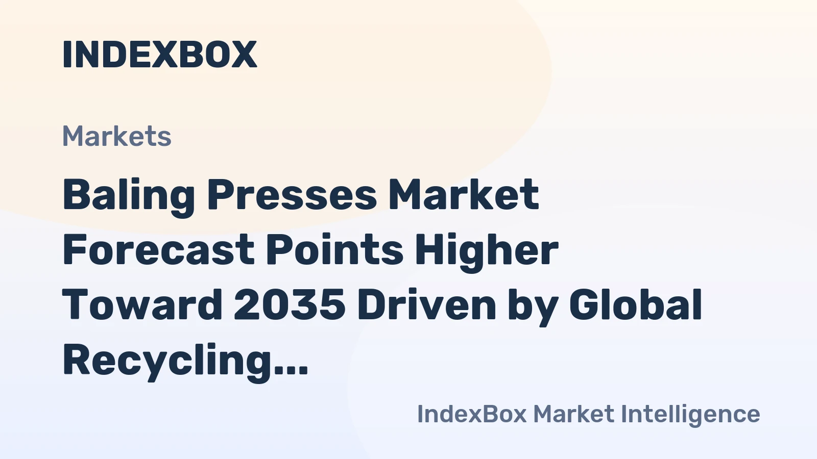Baling Presses Market Forecast Points Higher Toward 2035 Driven by Global Recycling Mandates