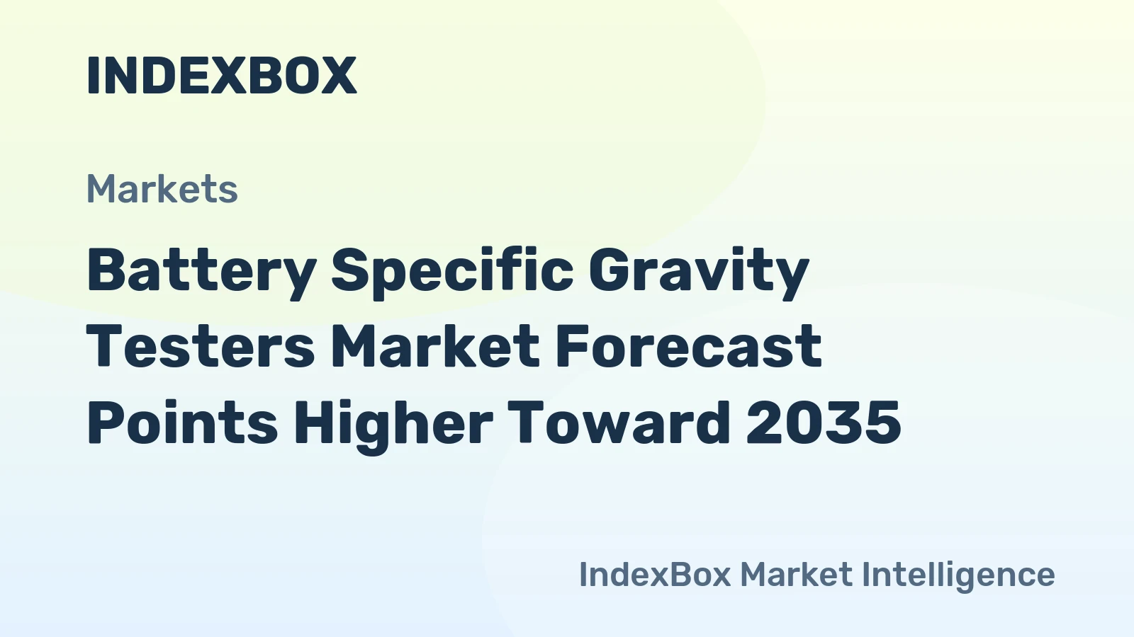 Battery Specific Gravity Testers Market Forecast Points Higher Toward 2035, Driven by Expanding Lead-Acid Battery Maintenance Needs