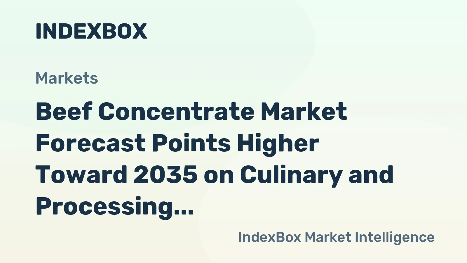 Beef Concentrate Market Forecast Points Higher Toward 2035 on Culinary and Processing Demand