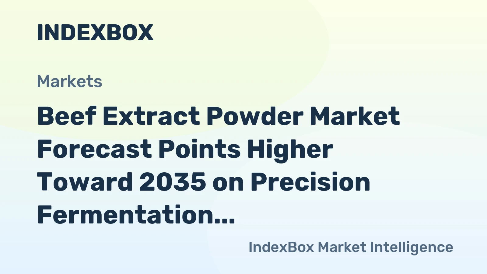 Beef Extract Powder Market Forecast Points Higher Toward 2035 on Precision Fermentation Demand in Electronics Supply Chains