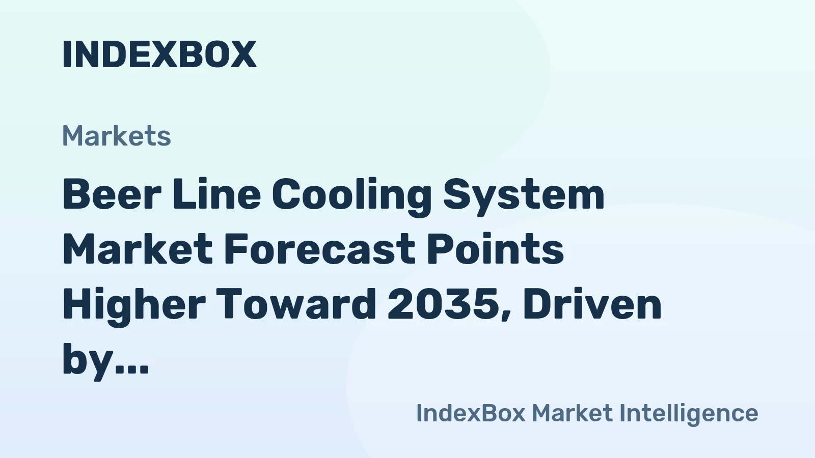 Beer Line Cooling System Market Forecast Points Higher Toward 2035, Driven by Premiumization