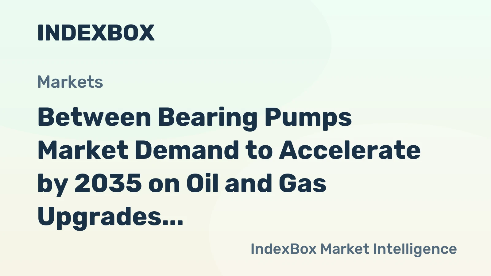 Between Bearing Pumps Market Demand to Accelerate by 2035 on Oil and Gas Upgrades