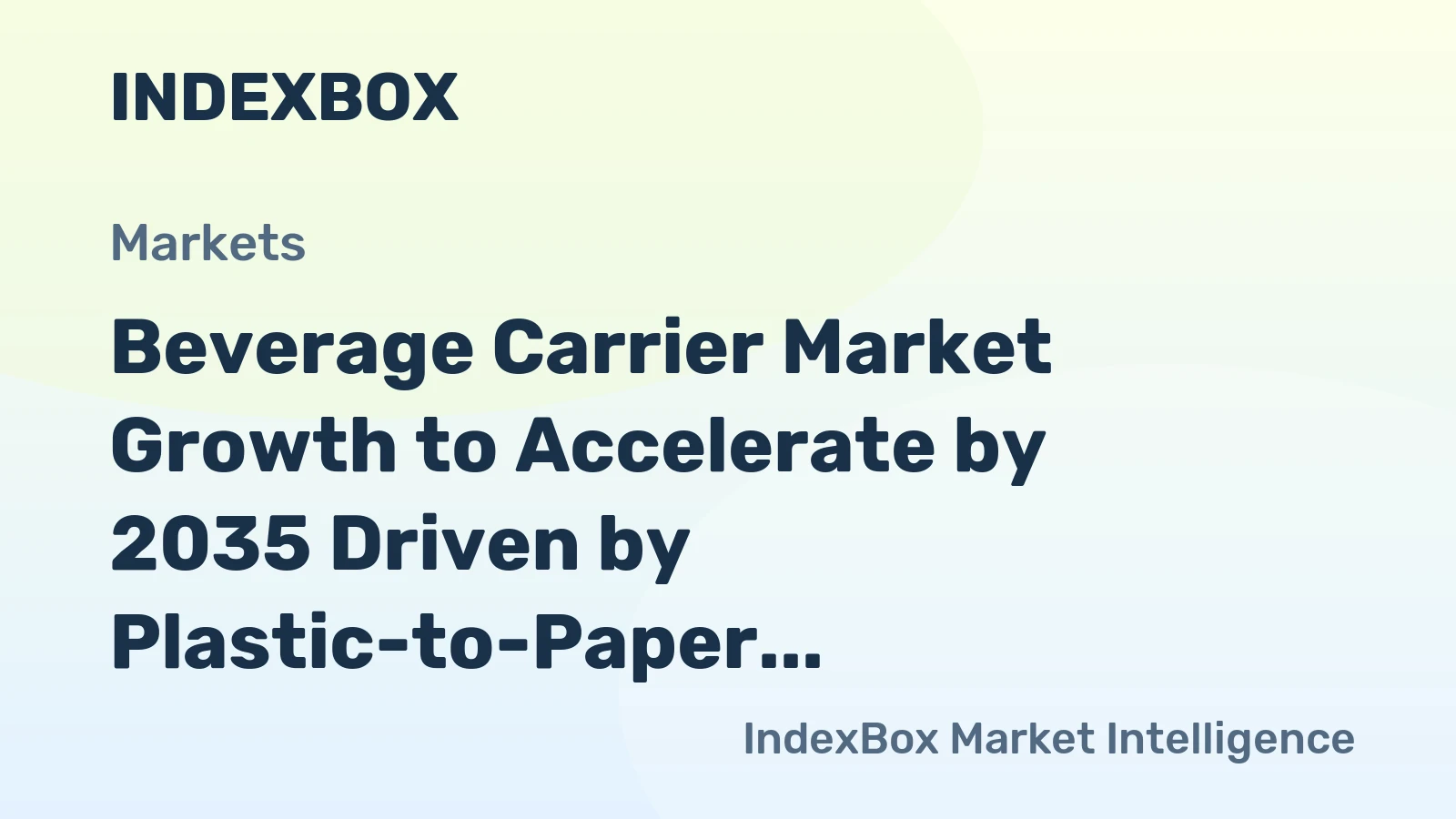 Beverage Carrier Market Growth to Accelerate by 2035 Driven by Plastic-to-Paper Transition and Last-Mile Delivery Expansion