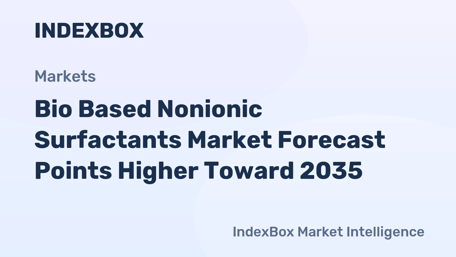 Bio Based Nonionic Surfactants Market Forecast Points Higher Toward 2035, Driven by Regulatory Push for Green Chemistry