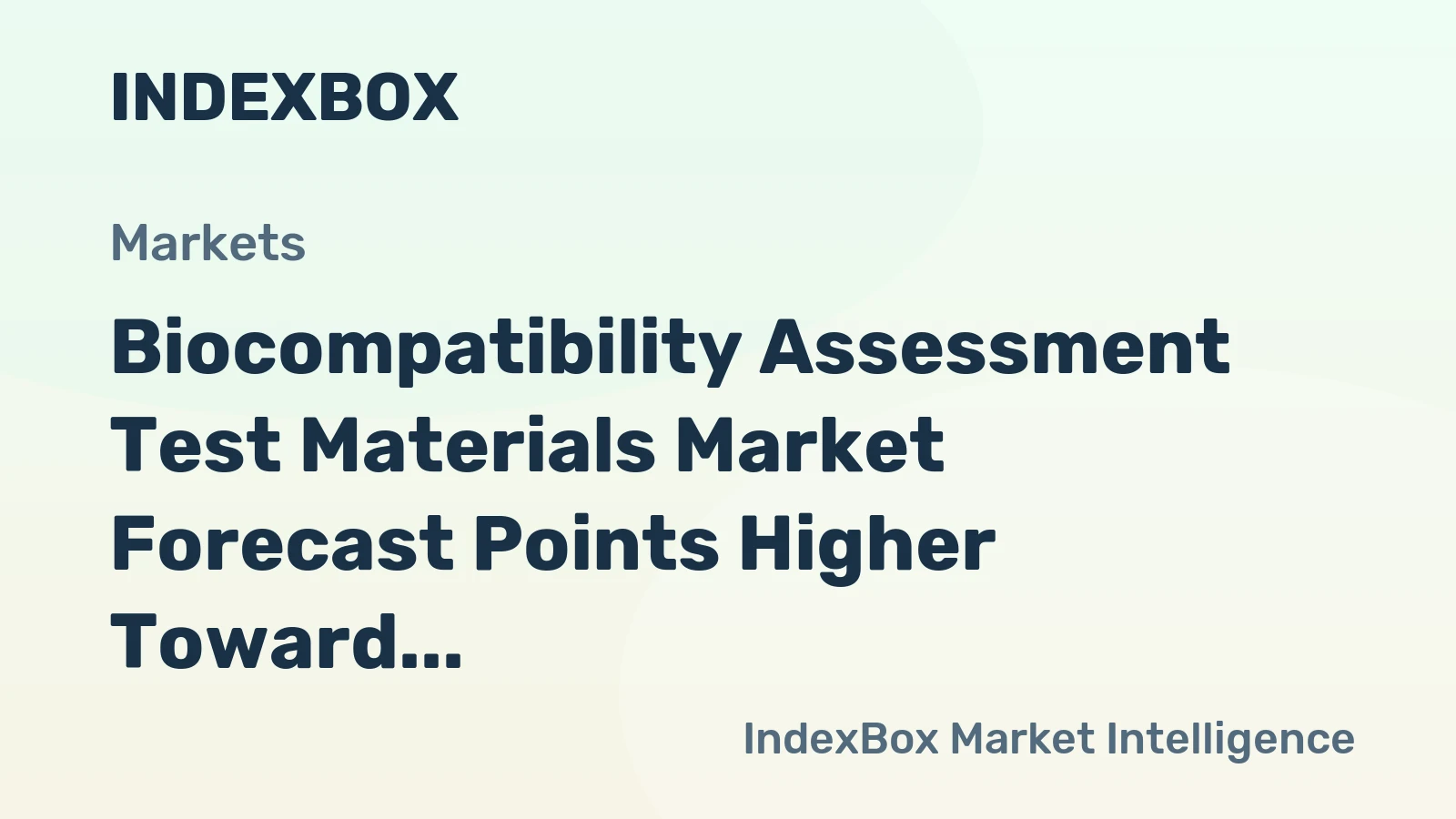 Biocompatibility Assessment Test Materials Market Forecast Points Higher Toward 2035 Amid Rising Biologics Production
