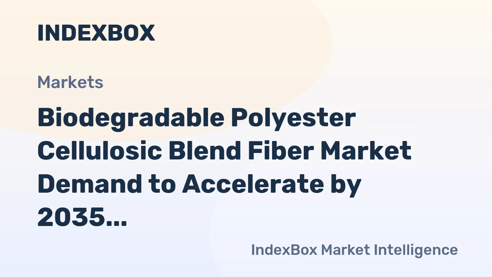 Biodegradable Polyester Cellulosic Blend Fiber Market Demand to Accelerate by 2035, Driven by Regulatory Shifts
