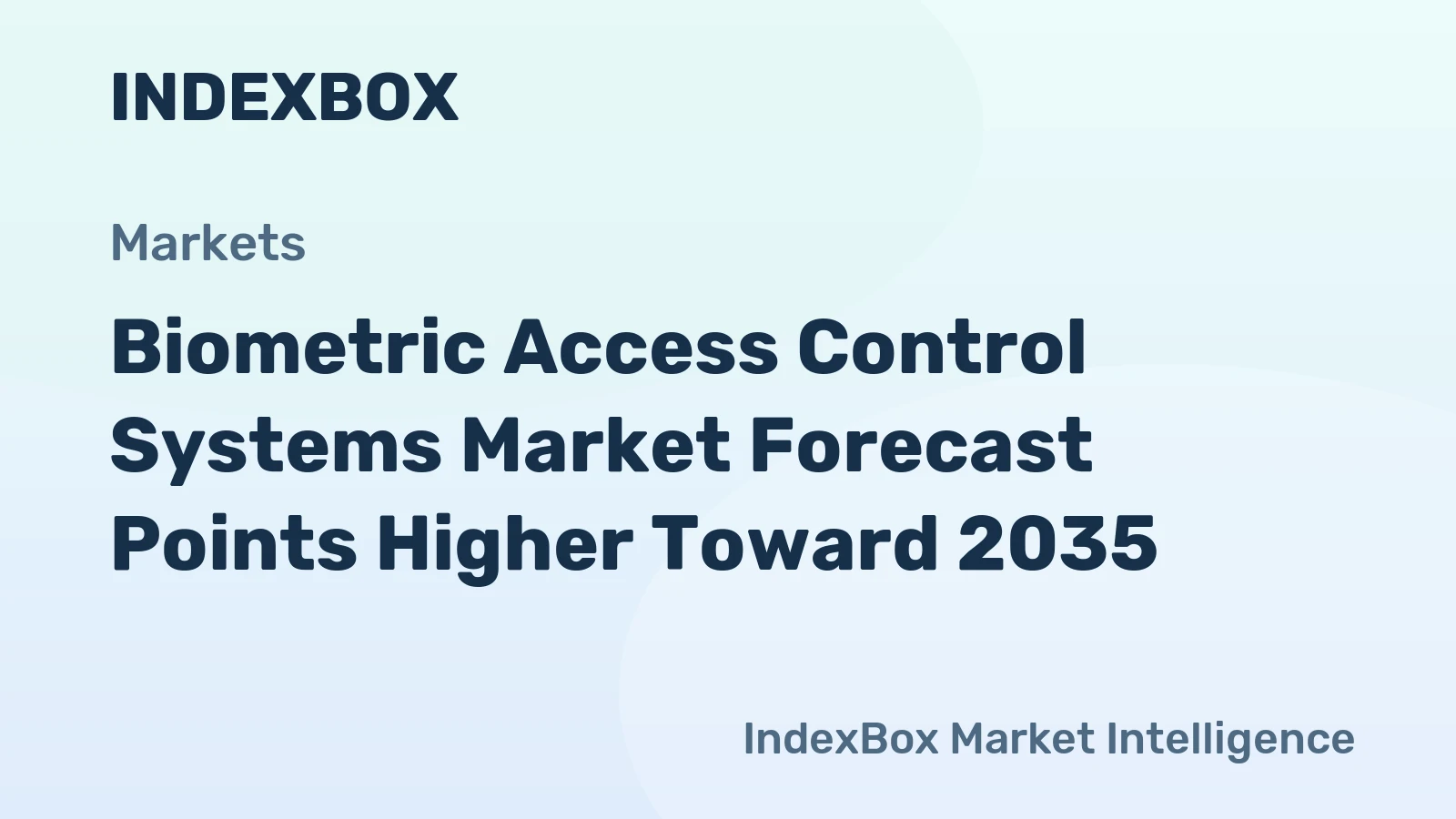 Biometric Access Control Systems Market Forecast Points Higher Toward 2035, Driven by Multimodal and Contactless Adoption