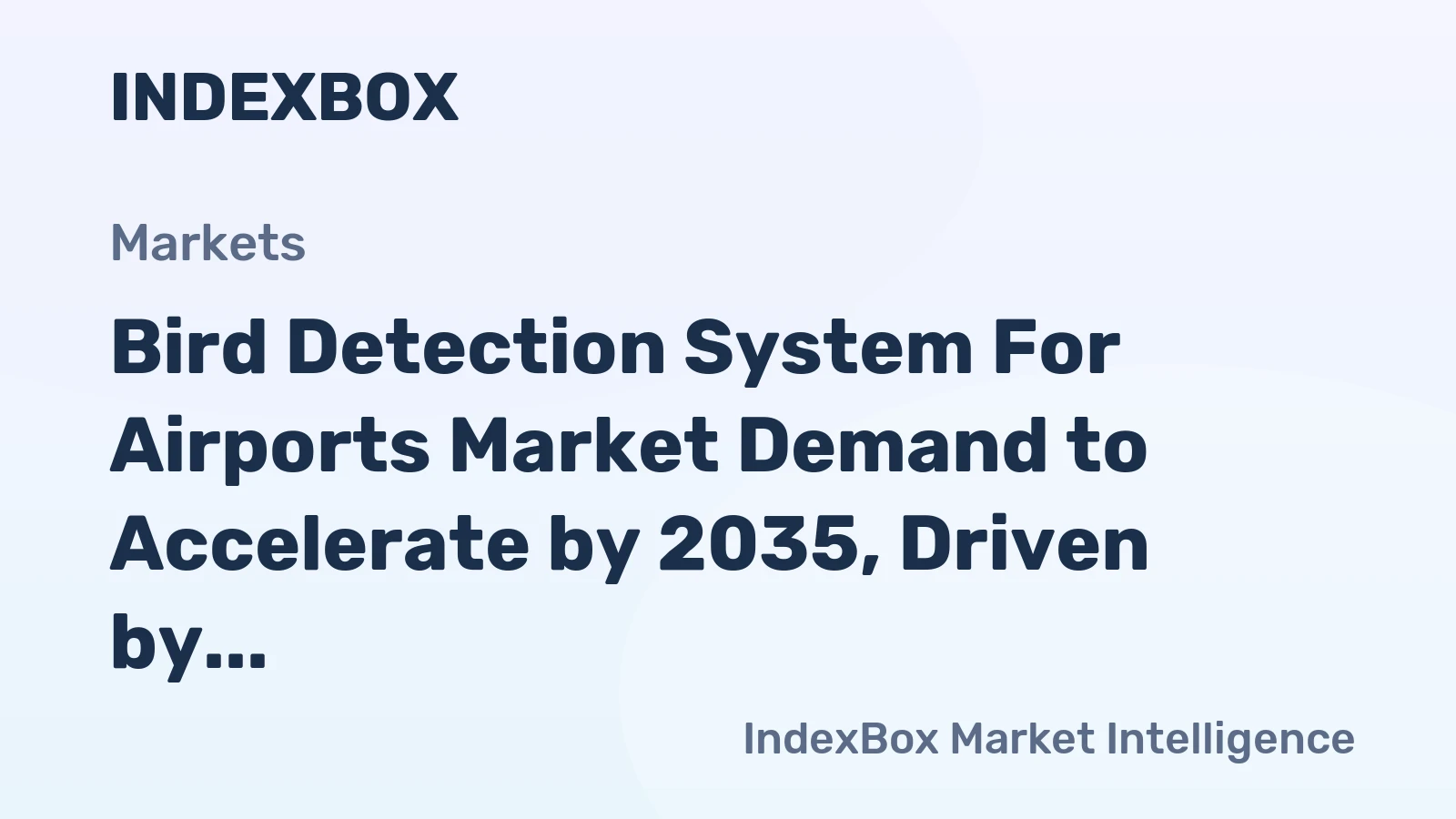 Bird Detection System for Airports Market Demand to Accelerate by 2035, Driven by Aviation Safety Mandates
