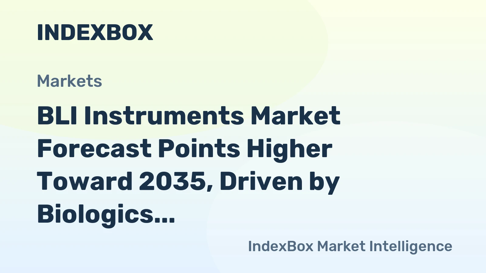 BLI Instruments Market Forecast Points Higher Toward 2035, Driven by Biologics Pipeline Expansion
