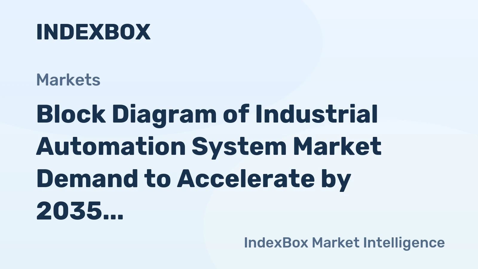 Block Diagram of Industrial Automation System Market Demand to Accelerate by 2035 Amid Industry 4.0 Expansion