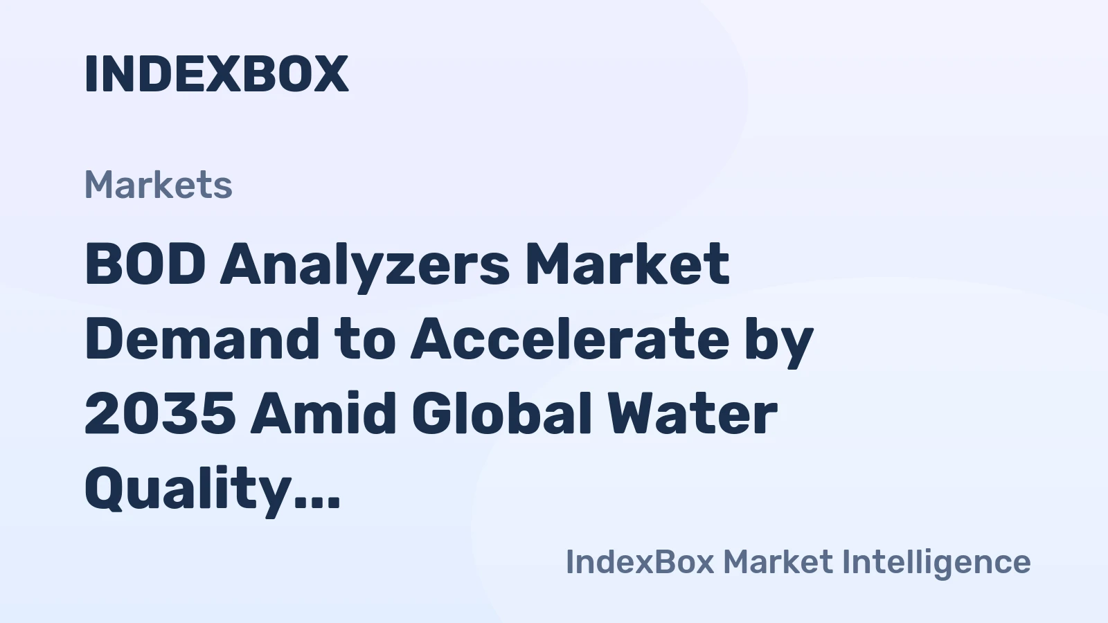 BOD Analyzers Market Demand to Accelerate by 2035 Amid Global Water Quality Mandates