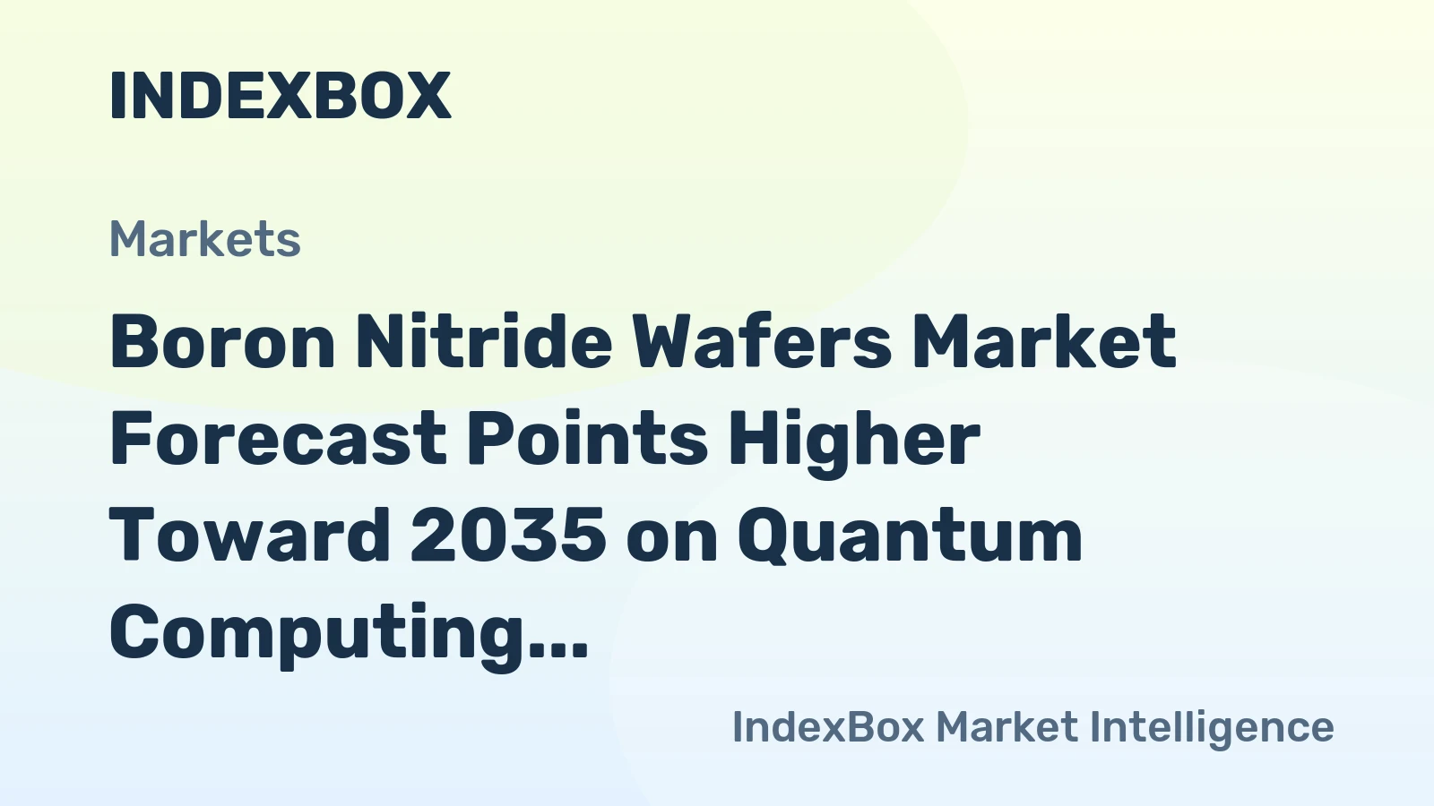Boron Nitride Wafers Market Forecast Points Higher Toward 2035 on Quantum Computing and 2D Material Demand