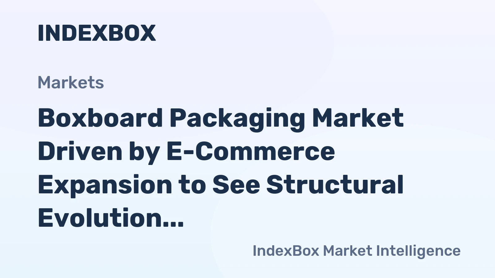 Boxboard Packaging Market Driven by E-Commerce Expansion to See Structural Evolution Through 2035
