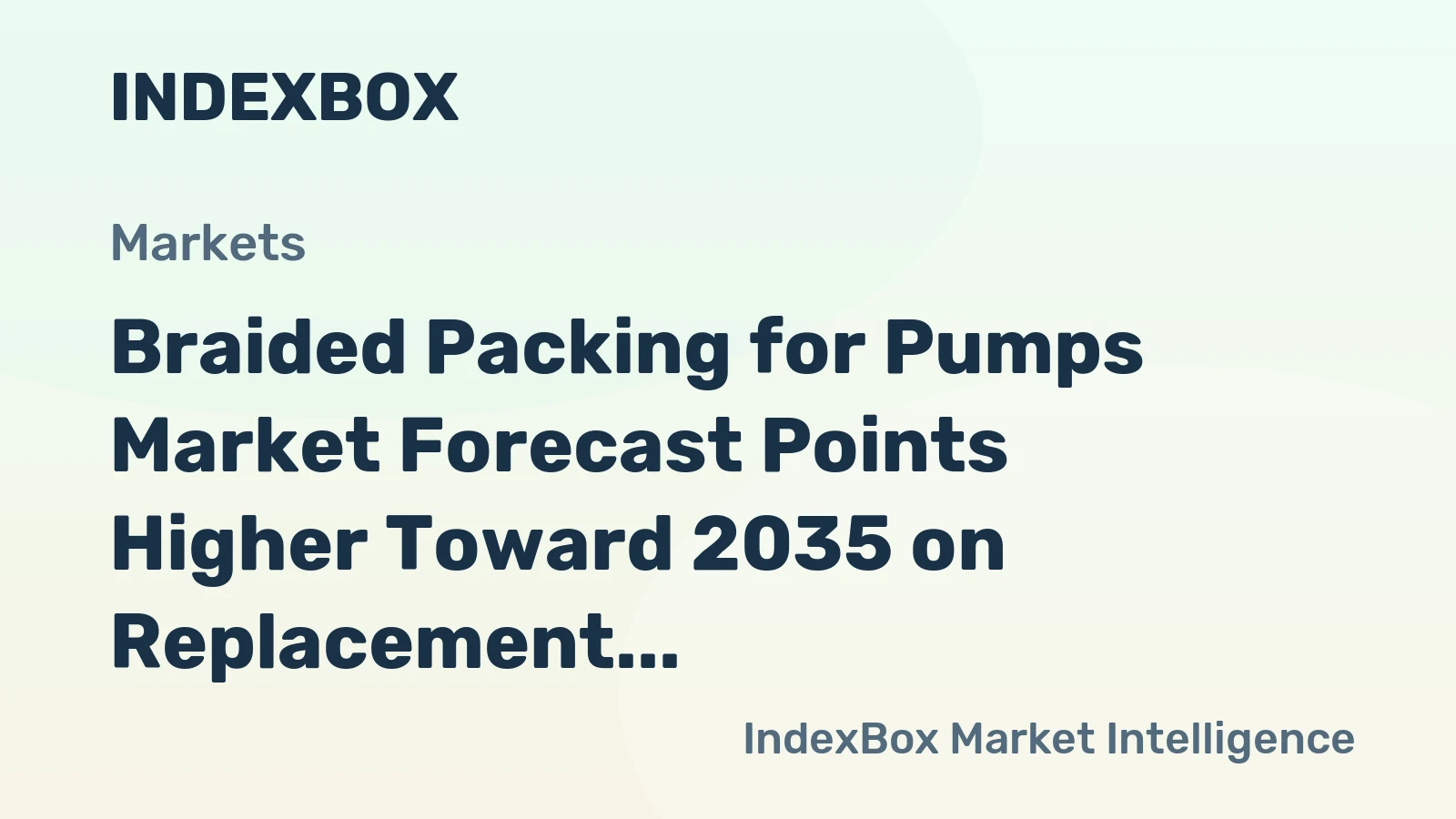 Braided Packing for Pumps Market Forecast Points Higher Toward 2035 on Replacement Demand and Process Industry Expansion