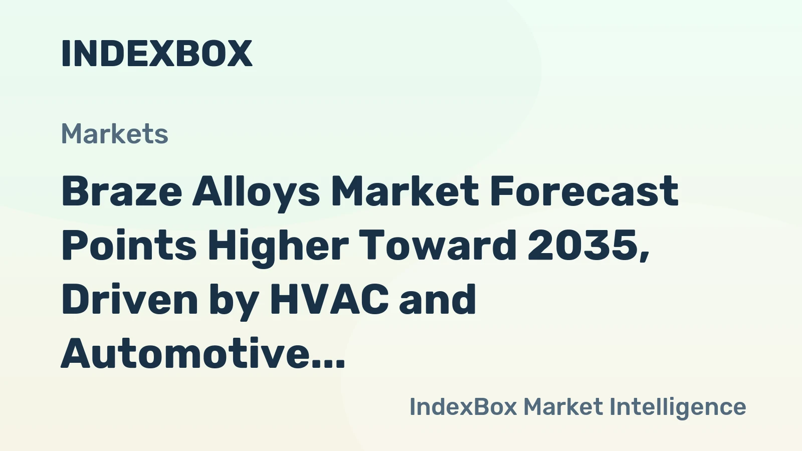 Braze Alloys Market Forecast Points Higher Toward 2035, Driven by HVAC and Automotive Lightweighting Demand