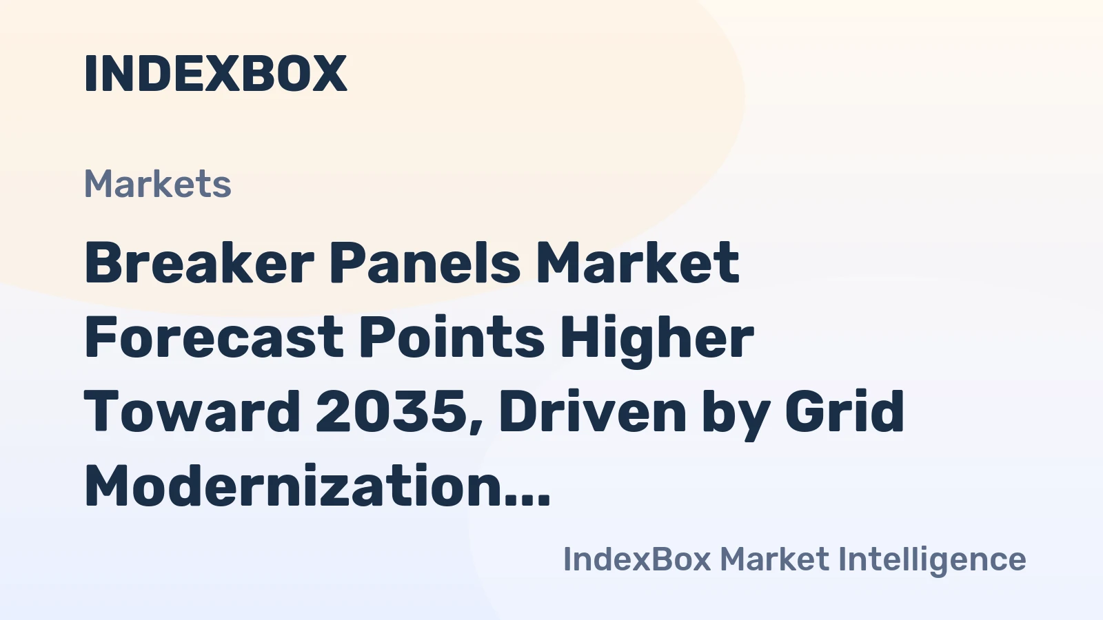 Breaker Panels Market Forecast Points Higher Toward 2035, Driven by Grid Modernization