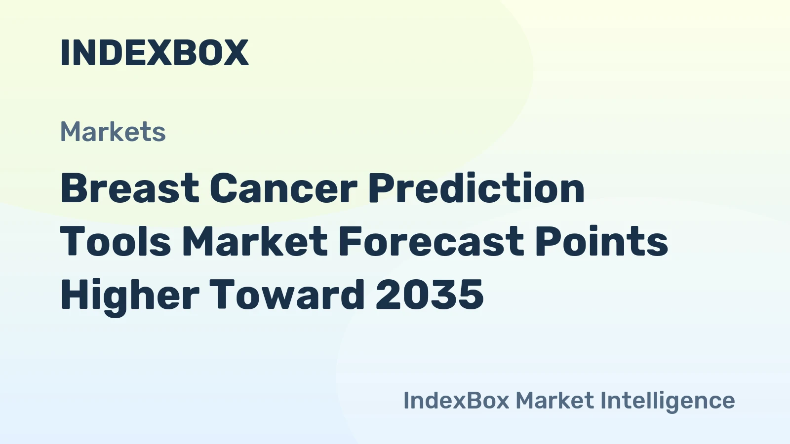 Breast Cancer Prediction Tools Market Forecast Points Higher Toward 2035, Driven by AI Integration in Clinical Workflows