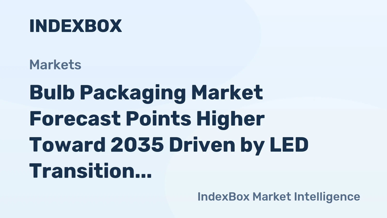 Bulb Packaging Market Forecast Points Higher Toward 2035 Driven by LED Transition and E-Commerce Demands