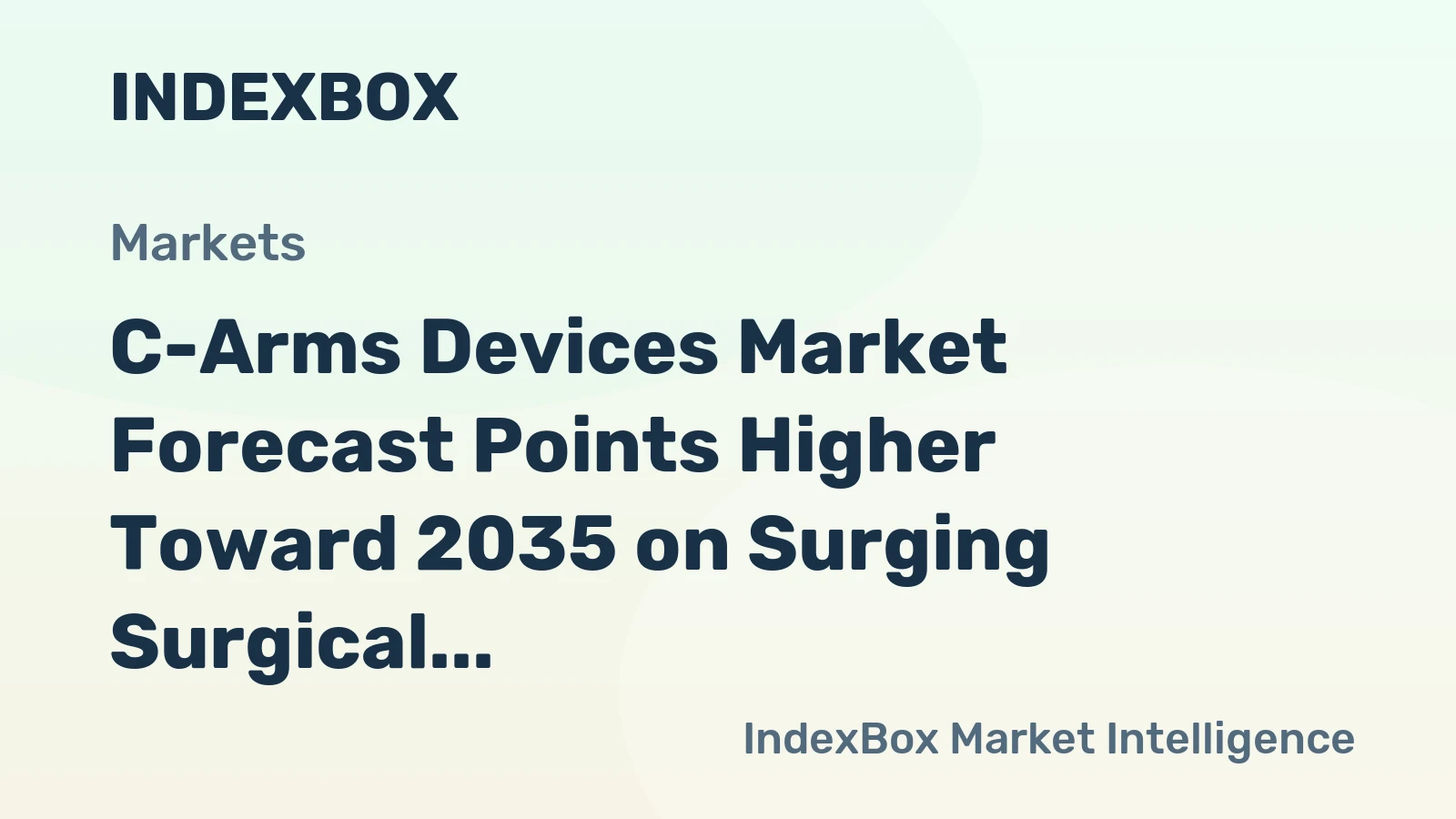 C-Arms Devices Market Forecast Points Higher Toward 2035 on Surging Surgical Demand