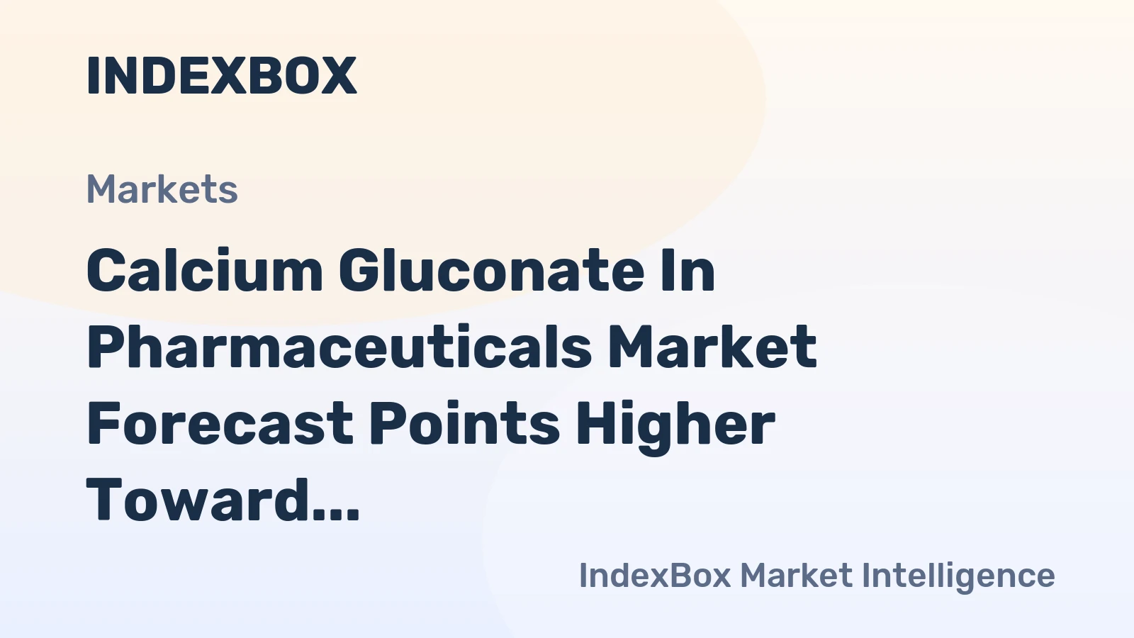 Calcium Gluconate in Pharmaceuticals Market Forecast Points Higher Toward 2035, Driven by Aging Demographics