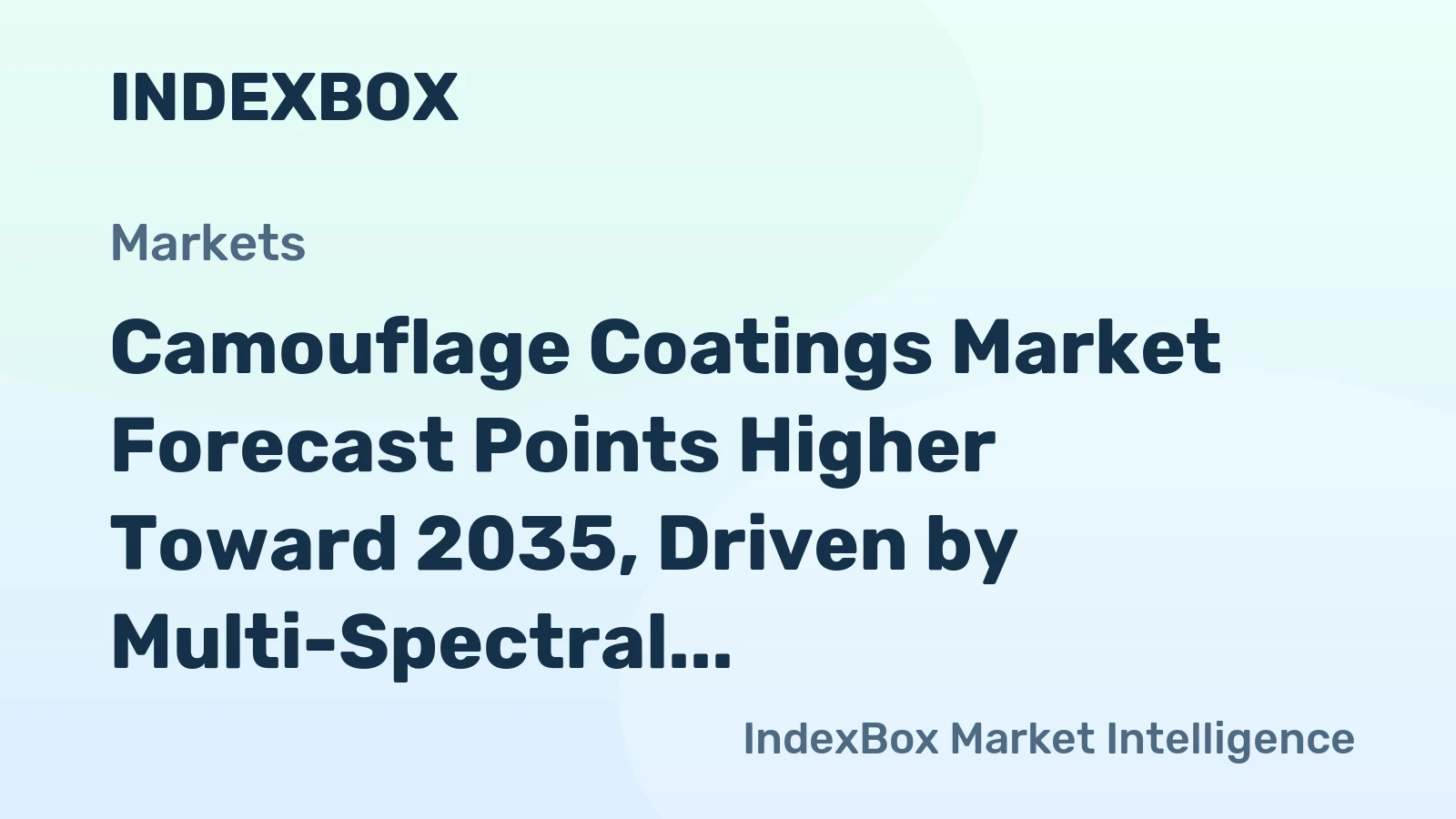 Camouflage Coatings Market Forecast Points Higher Toward 2035, Driven by Multi-Spectral Stealth Requirements