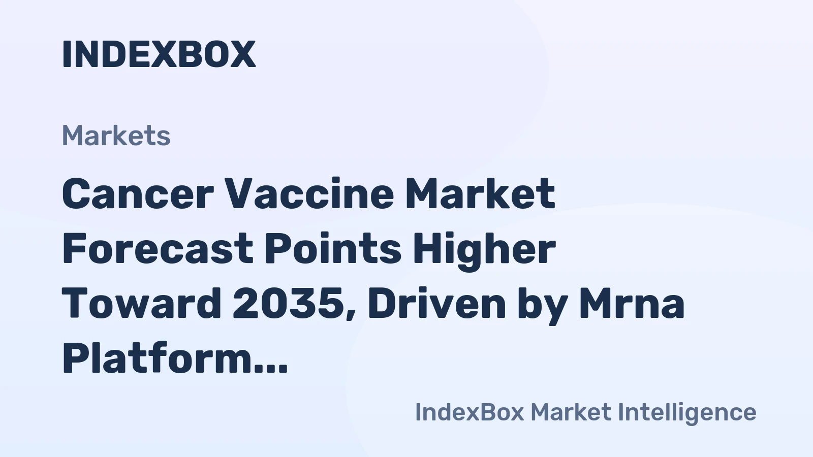 Cancer Vaccine Market Forecast Points Higher Toward 2035, Driven by Mrna Platform Maturation