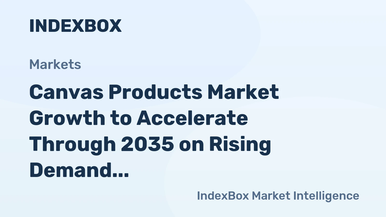 Canvas Products Market Growth to Accelerate Through 2035 on Rising Demand for Sustainable Industrial Textiles