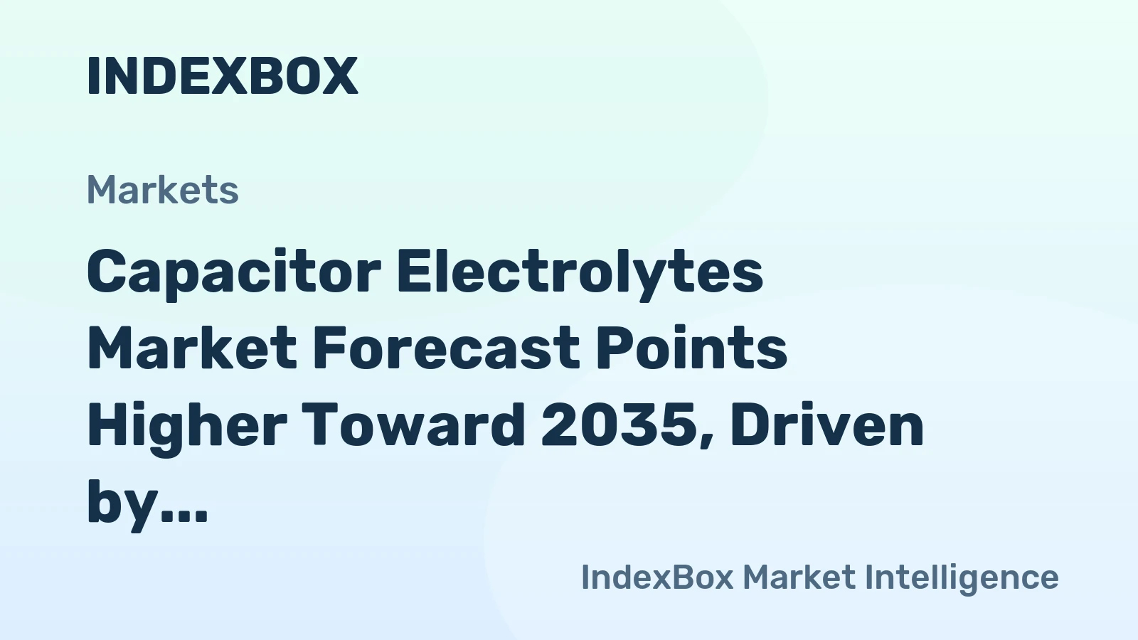 Capacitor Electrolytes Market Forecast Points Higher Toward 2035, Driven by EV and Renewable Energy Demand