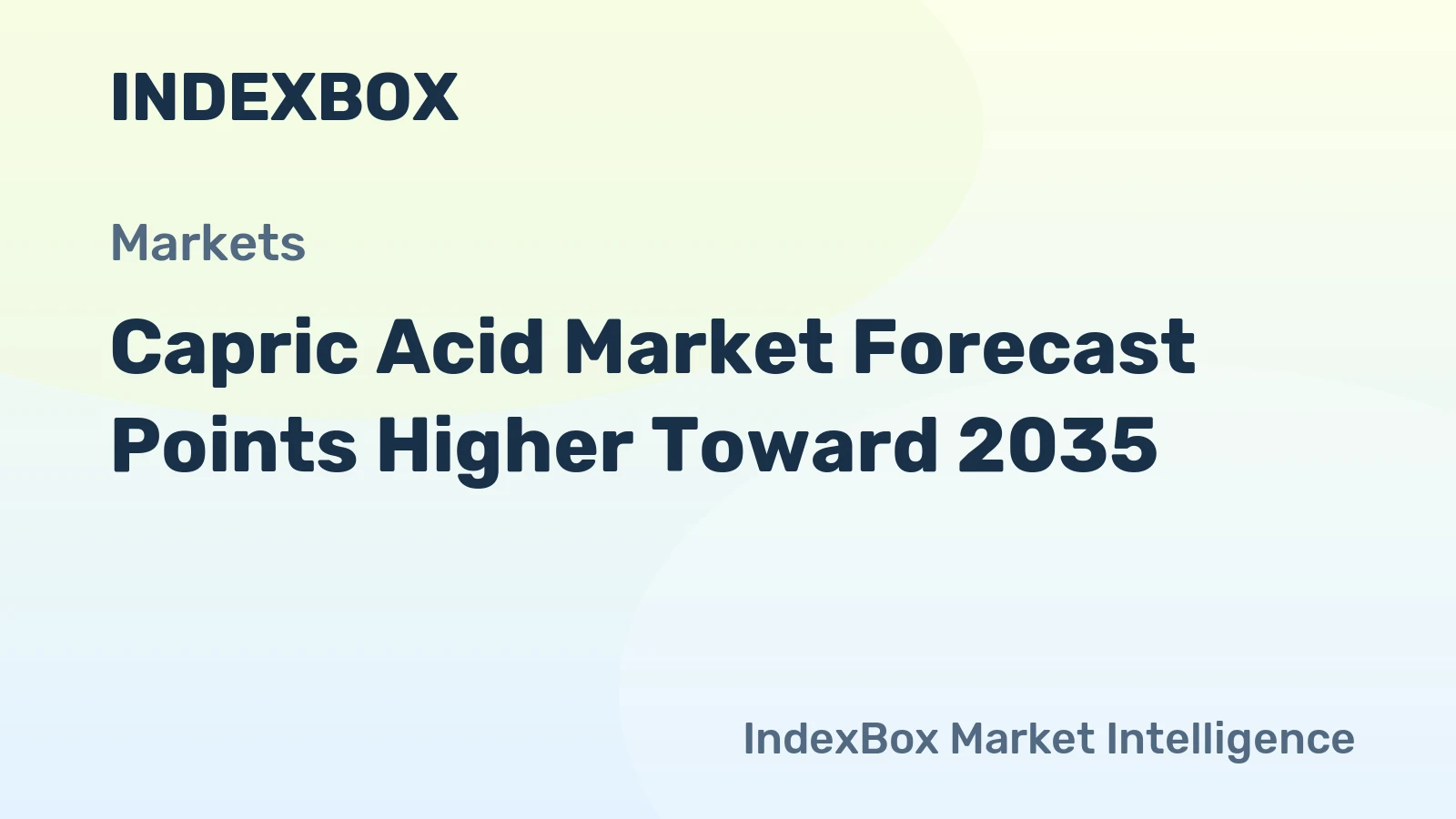 Capric Acid Market Forecast Points Higher Toward 2035, Driven by Biopharma Demand for Lipid-Based Drug Delivery