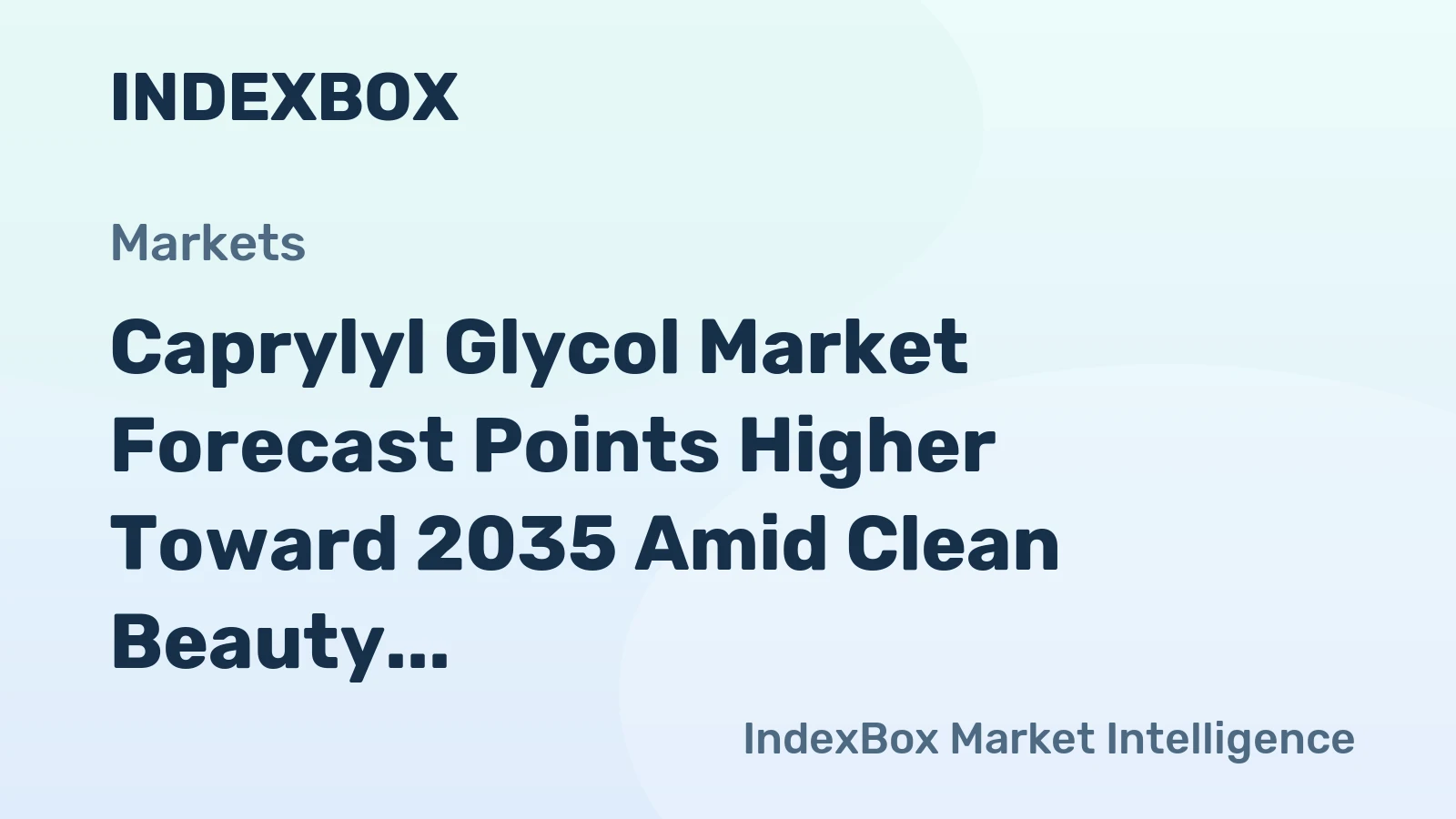 Caprylyl Glycol Market Forecast Points Higher Toward 2035 Amid Clean Beauty Surge