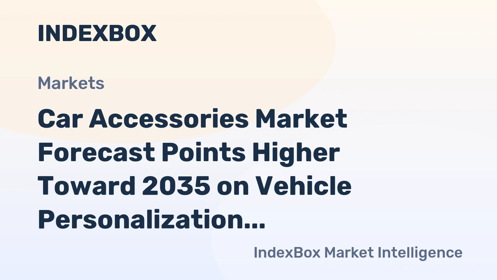 Car Accessories Market Forecast Points Higher Toward 2035 on Vehicle Personalization Wave