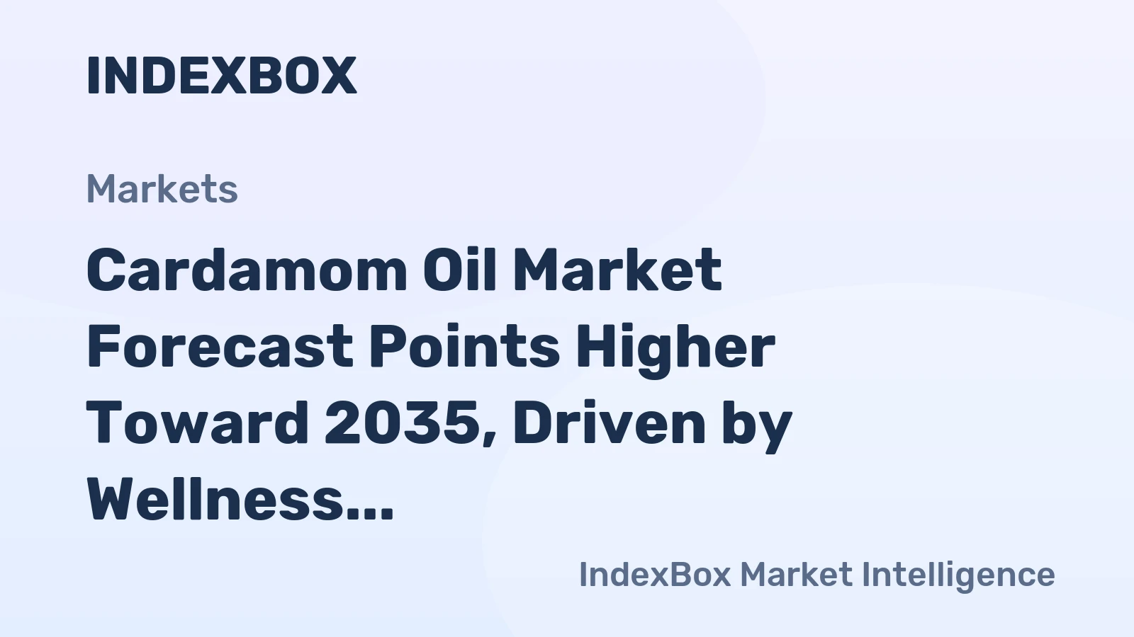Cardamom Oil Market Forecast Points Higher Toward 2035, Driven by Wellness and Premiumization