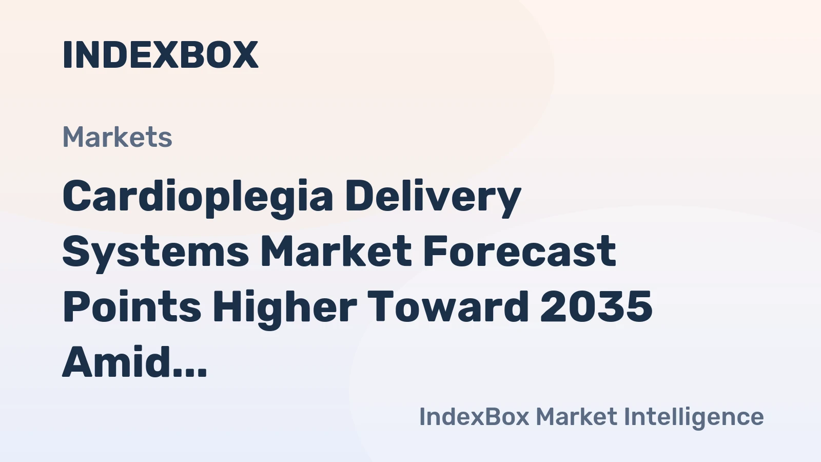 Cardioplegia Delivery Systems Market Forecast Points Higher Toward 2035 Amid Rising Cardiac Surgery Volumes
