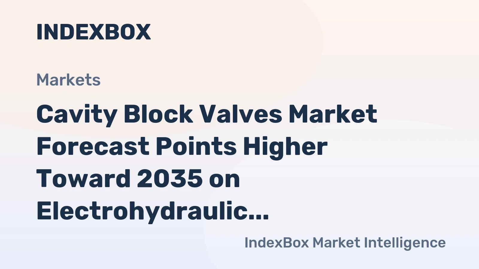 Cavity Block Valves Market Forecast Points Higher Toward 2035 on Electrohydraulic Integration in Mobile Machinery