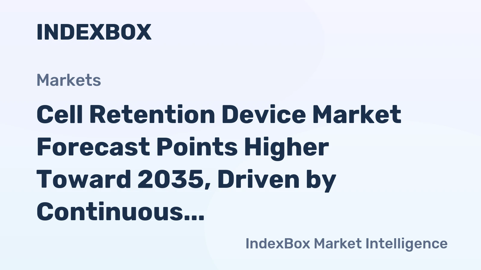 Cell Retention Device Market Forecast Points Higher Toward 2035, Driven by Continuous Bioprocessing Expansion