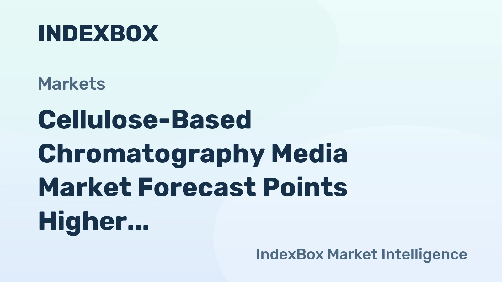 Cellulose-Based Chromatography Media Market Forecast Points Higher Toward 2035 on Biopharma Capacity Expansion